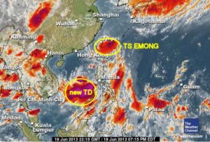 Tropical Storm LEEPI / Emong moving away, new Depression forming News ...