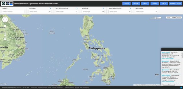Great: Project NOAH helps now! News from the Philippines
