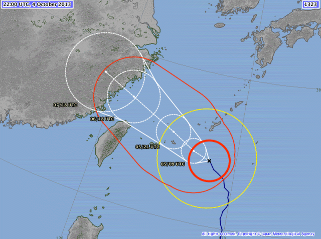 Typhoon FITOW / Quedan followed by Tropical Storm DANAS News from the ...