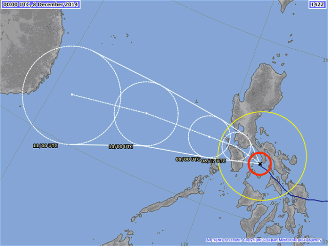 Tropical Storm HAGUPIT/Ruby still weakening News from the Philippines
