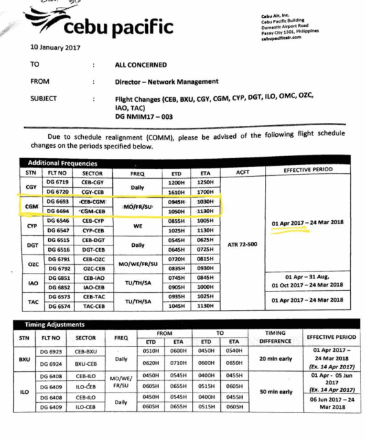More flights in the Visayas and Mindanao – The Cebu Pacific surprise News from the Philippines