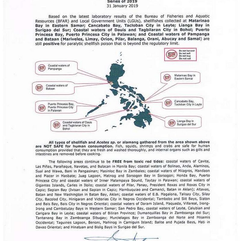 Red Tide Alert - Shellfish Bulletin #2