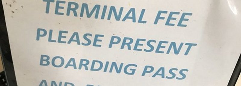 Airport Terminal Fee – Again a little step forward News from the ...